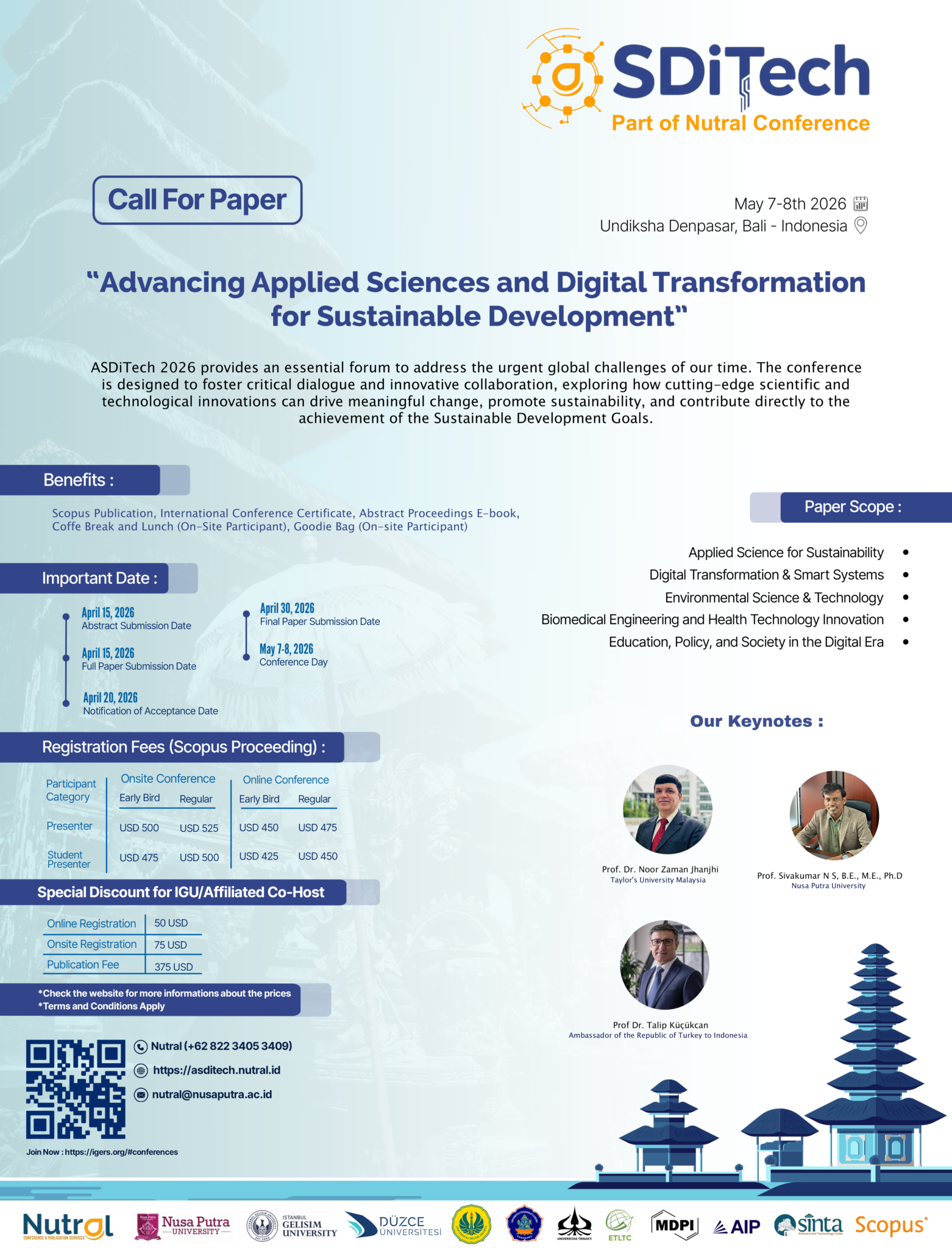 ASDiTech – Nutral Conference in Applied Science and Digital Technology